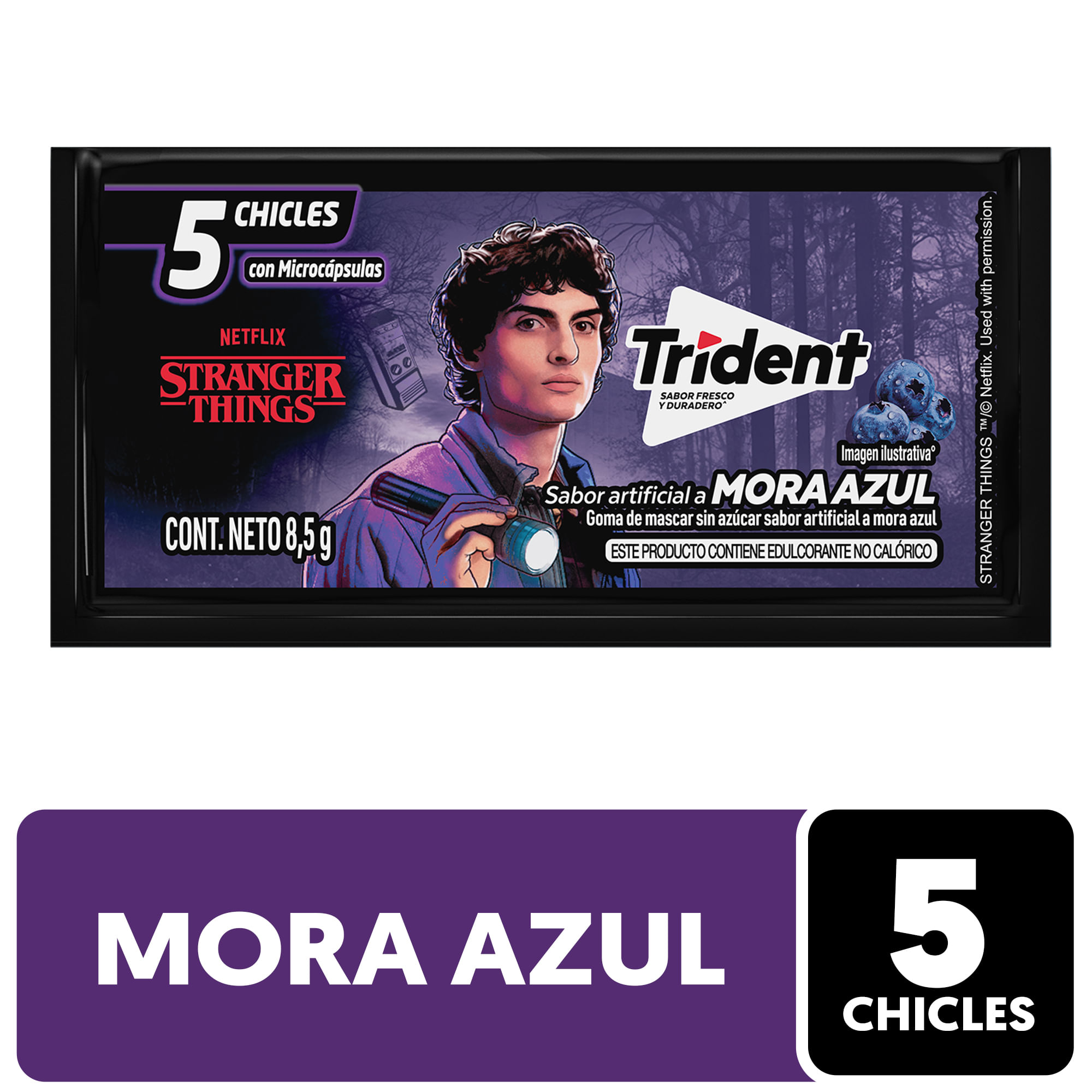 Trident Lice 5S Mora. Display x 18und - Mondelez Peru